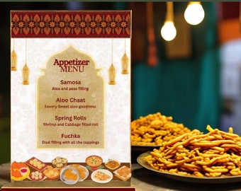 Mishti Mithai Menu Sign | Indian Bengali Pakistani Wedding Desi ...