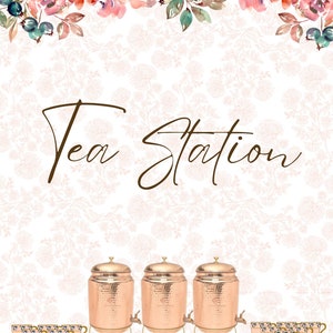 Tea Station Menu Sign| Chai Coffee Sign | Chaiwala | Birthday Shower ...