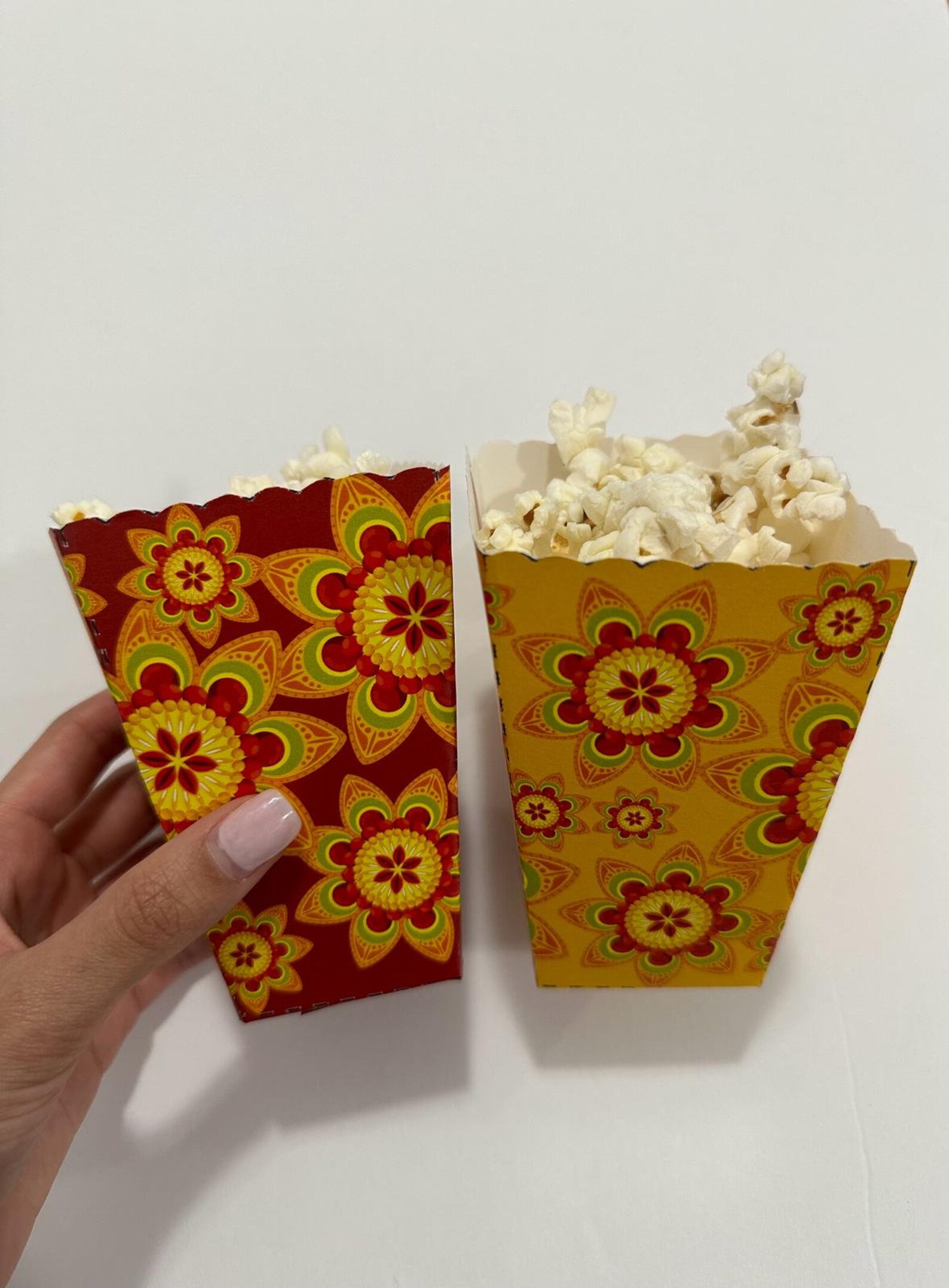 Desi Popcorn Box Template | Guest Favors | Indian Bengali Pakistani ...