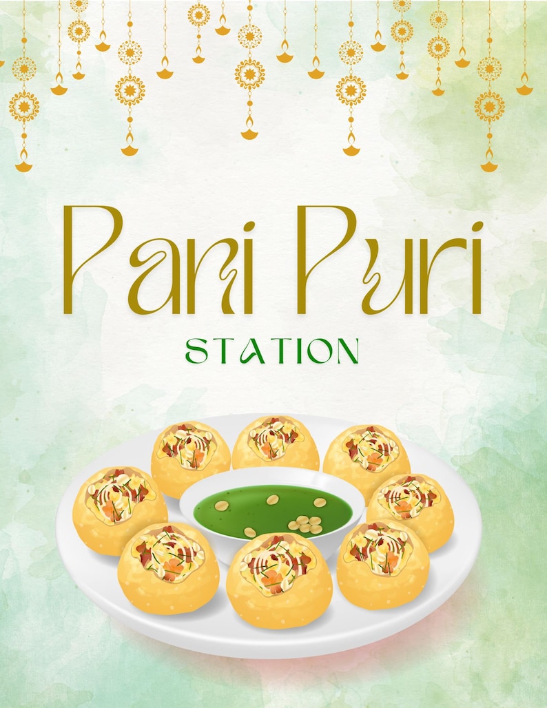 Pani Puri Station Stall Sign | Gol Gappe Fuchka Poster | Indian Bengali ...