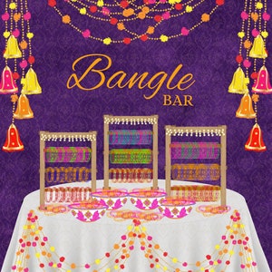 Purple Bangle Bar Sign | Churi Cart Sign | Favor Cart | Chudiyan ...