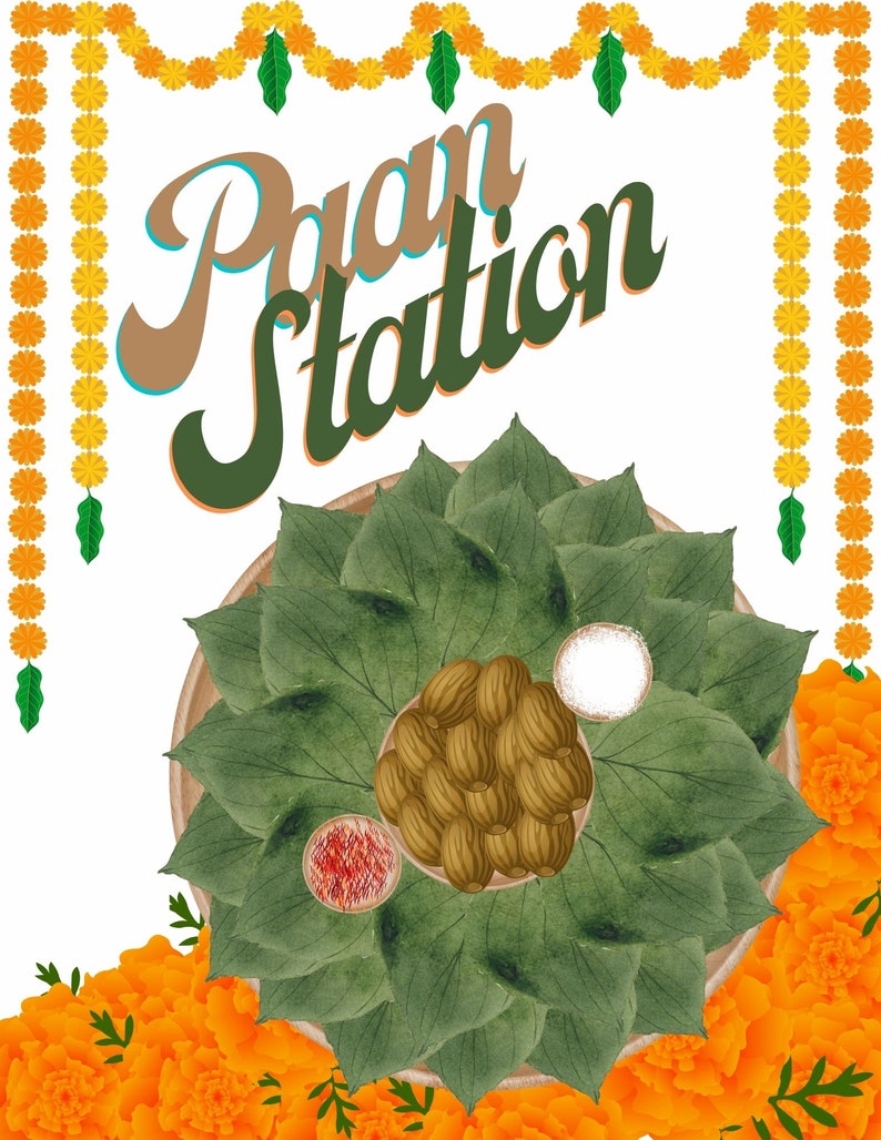 Paan Station Sign | Betal Leaf Food Sign | Desi Events | Bengali Indian ...