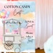 Cotton Candy Bar Cart Sign | Sugar Floss Sweets and Treats Poster ...