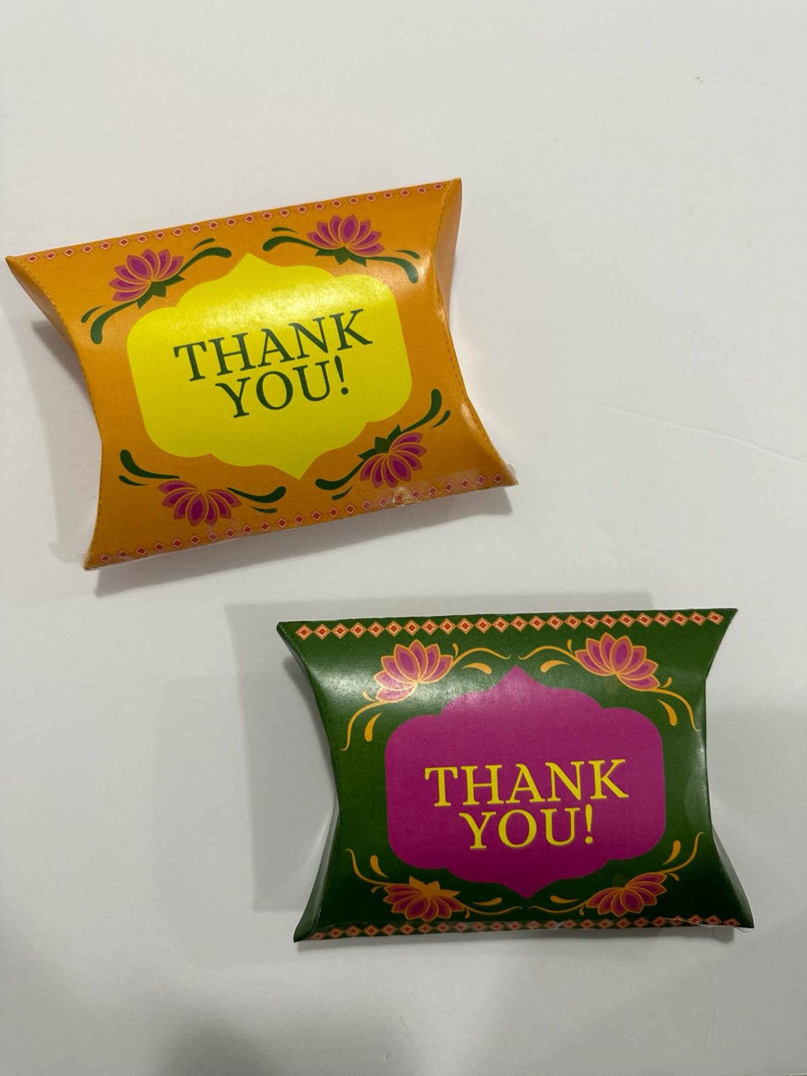 Desi Pillow Candy Box Template | Mehndi Haldi Favor Box | Bengali ...