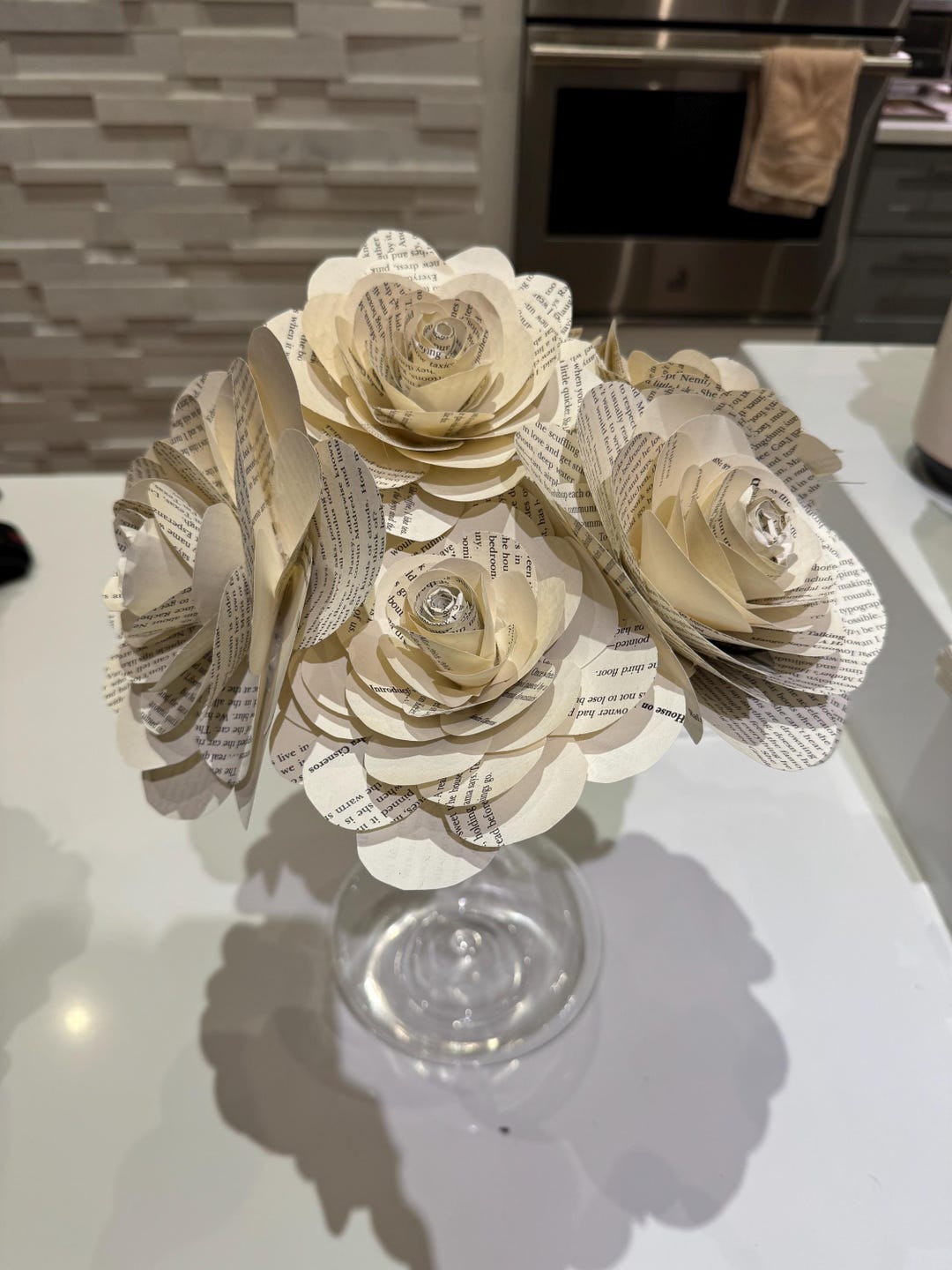 Book Page Paper Flower - Etsy