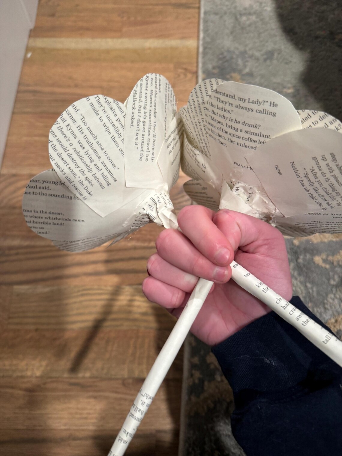 Book Page Paper Flower - Etsy