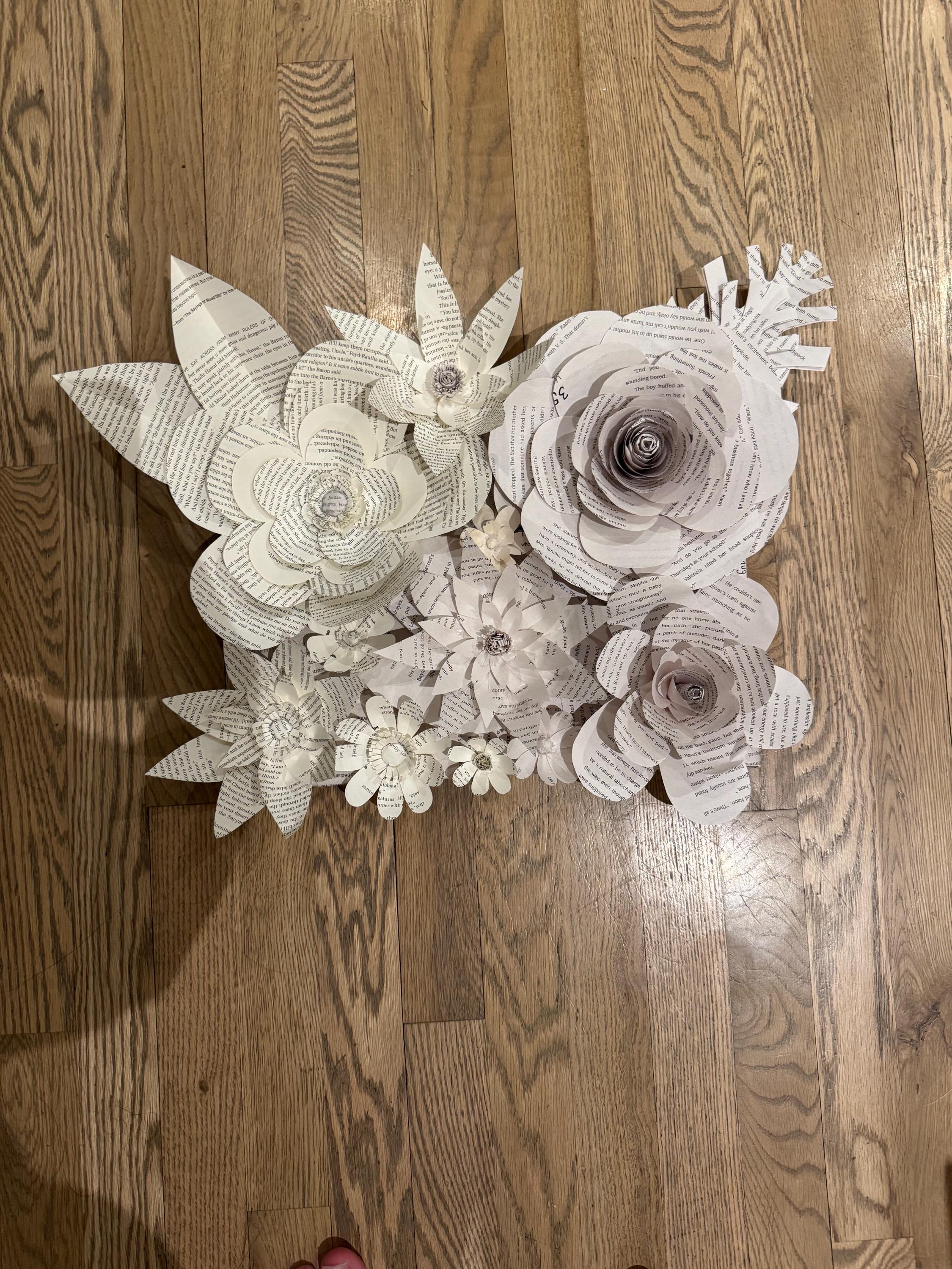 Book Paper Flowers - Etsy