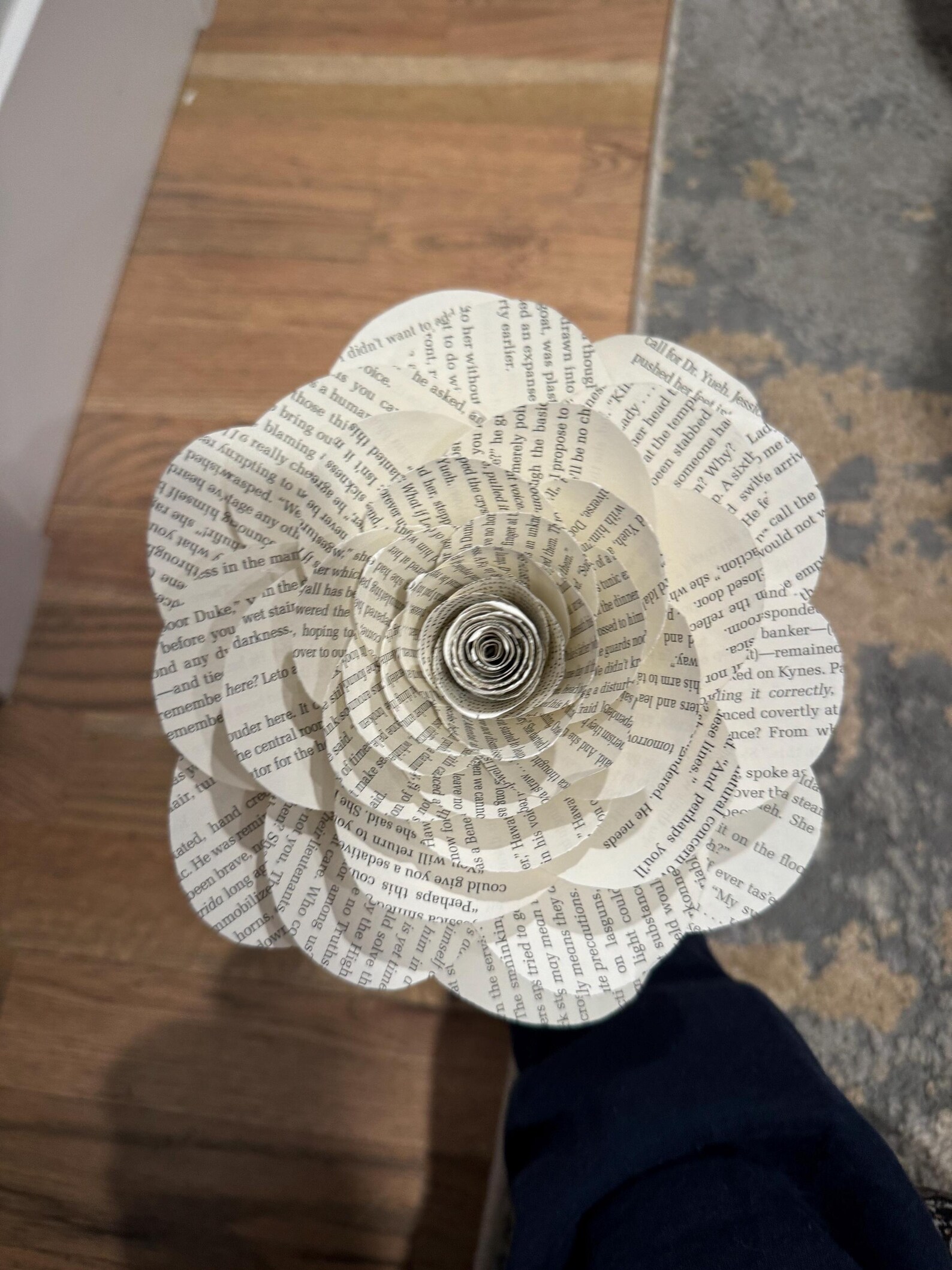 Book Page Paper Flower - Etsy