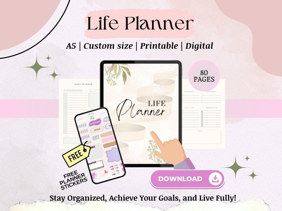 My Life Planner | Printable Planner | Digital Planner | Productivity ...