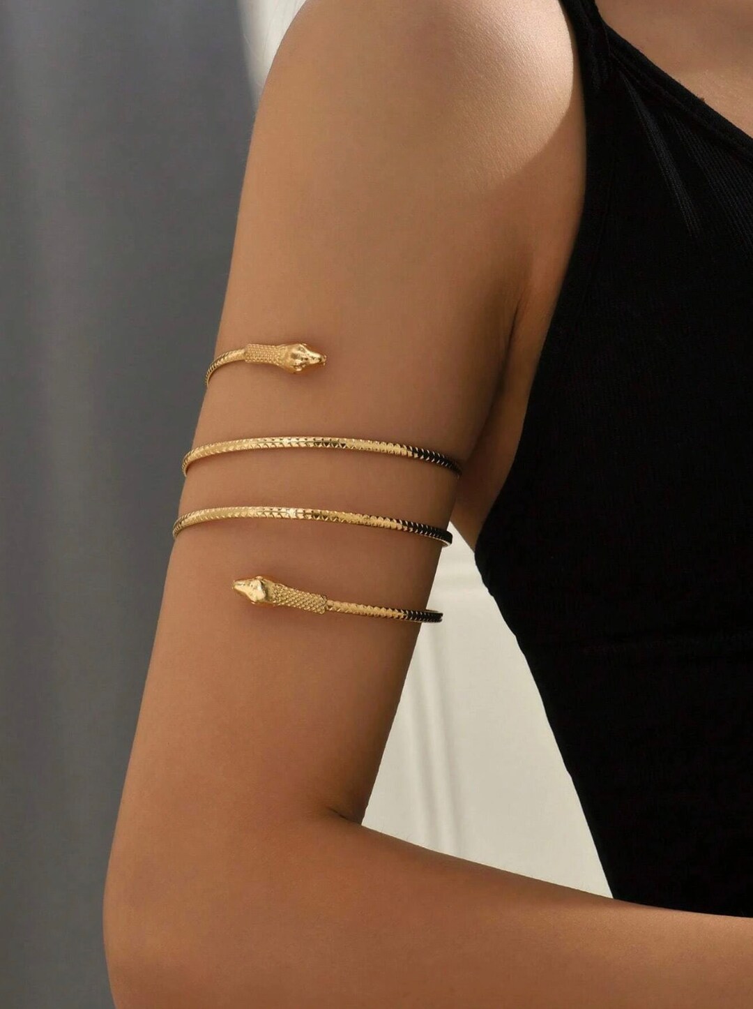 Snake Design Arm Cuff, Snake Upper Arm Cuff, Bracelet Cuff, Arm Band - Etsy