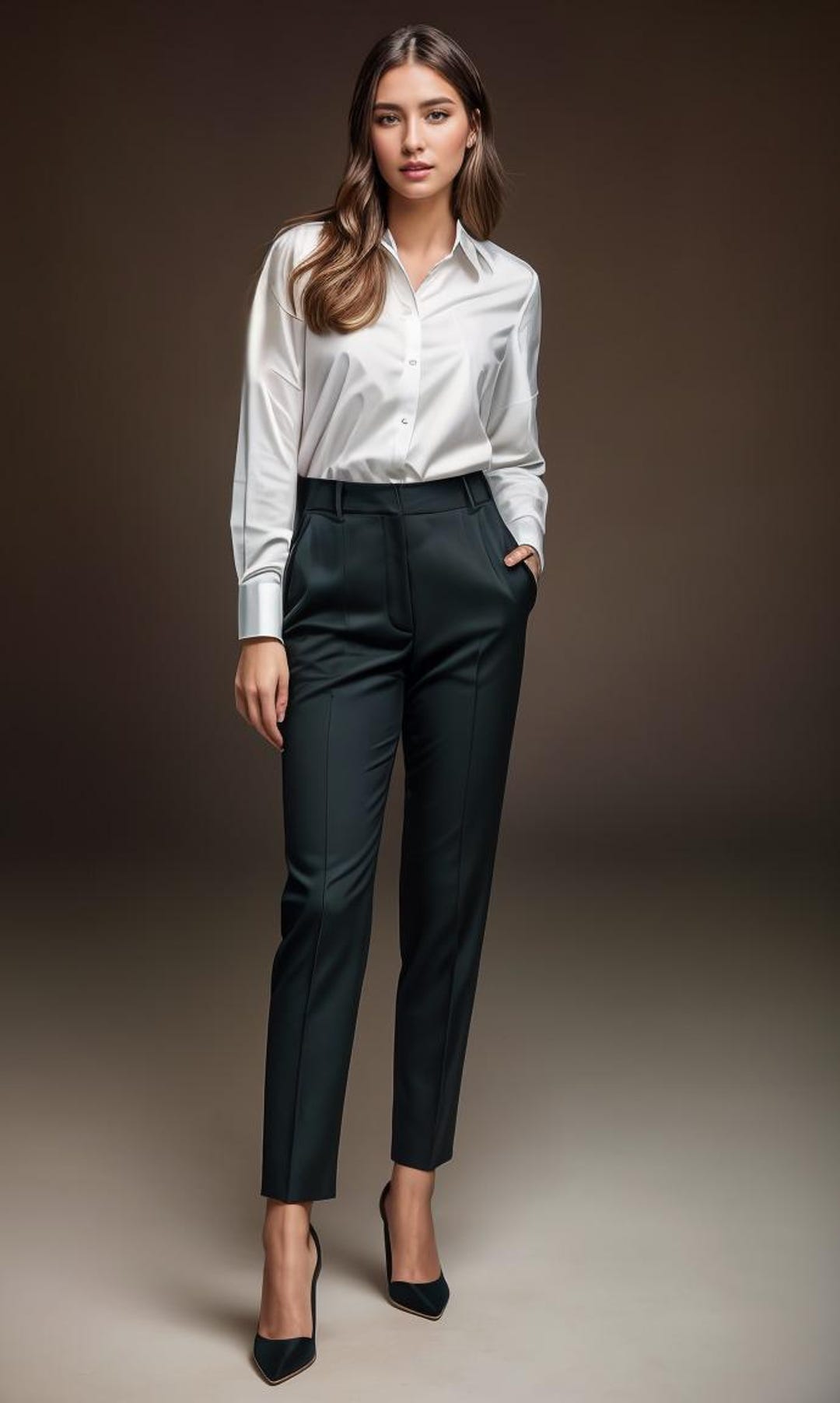 Two Pleats Straight Leg Pants Sewing Pattern: XS-4XL (digital Download ...