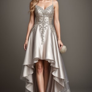 High-low Prom Dress Sewing Pattern, Evening Gown Pattern, Ball Gown ...