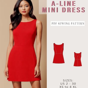 A Line Dress Pattern - Etsy