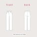 Two Pleats Straight Leg Pants Sewing Pattern: XS-4XL (digital Download ...