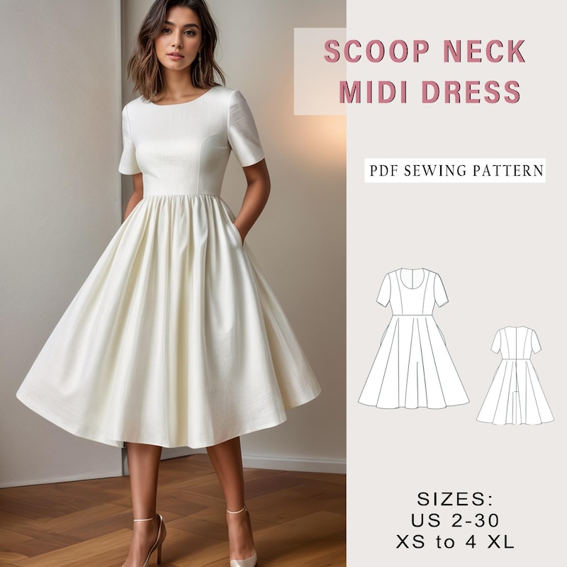 Sewing Patterns Tea Dress - Etsy