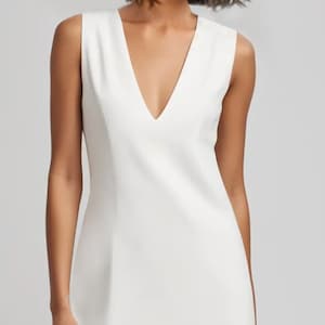 V-neck Sleeveless Mini Dress, Bodycon Dress, Digital Sewing Pattern, US ...