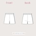 Easy Shorts Pattern Pdf | XS-XXL | Elastic Shorts Pdf Sewing Pattern ...
