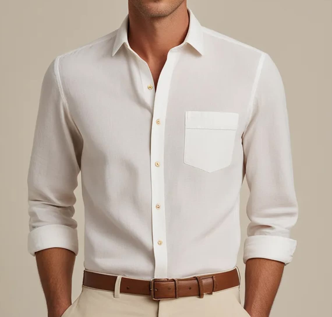 Standart Fit Linen Shirt Sewing Pattern, Shirt Pattern for Men, Button ...