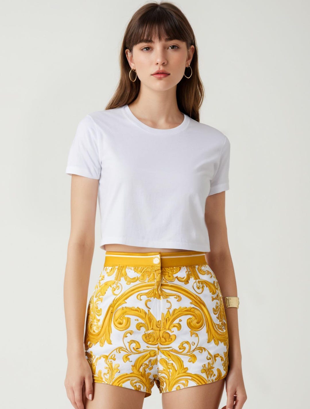 Easy Crop Top Sewing Pattern, Short Sleeve Crop Top, Easy T-shirt ...