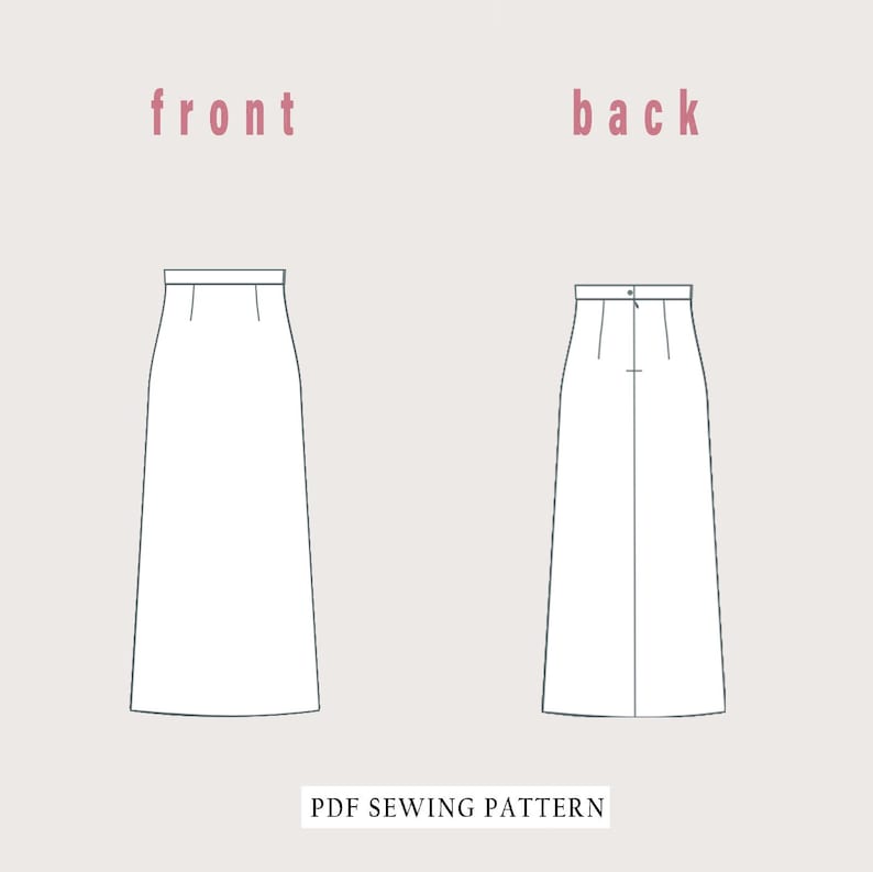 Linen Top and Maxi Skirt Sewing Pattern: A-line Skirt (digital Download ...