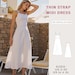 Sleeveless Linen Maxi Dress, Linen Gathered Summer Dress Sewing Pattern ...