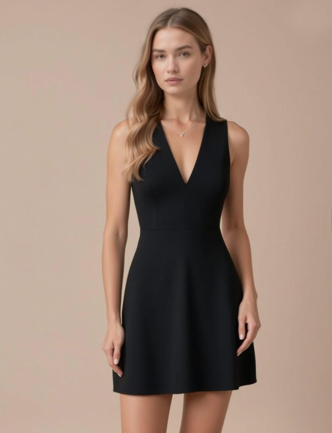 Plunging V-neck Mini Dress Sewing Pattern: Women's Sizes US 2-30 (PDF ...