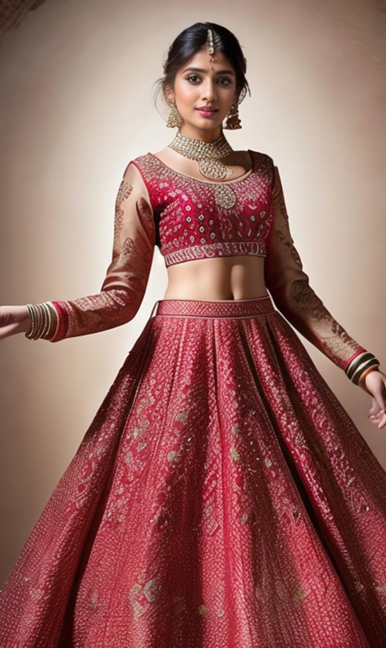 Anarkali Suit Sewing Pattern: Indian Dress, Bustier & Skirt (XS-5XL ...