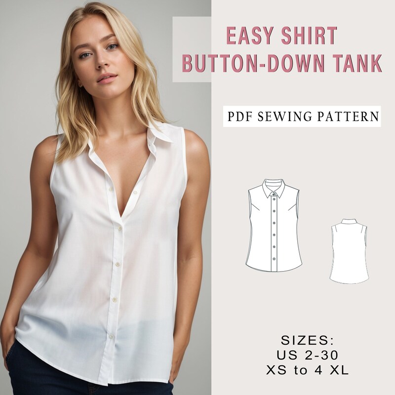 Linen Blouse Pattern - Etsy