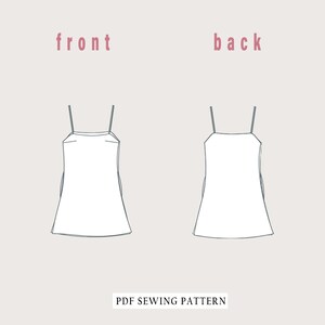 Linen Mini Dress Sewing Pattern: Easy Shift, Trapeze Style (XS-5XL ...