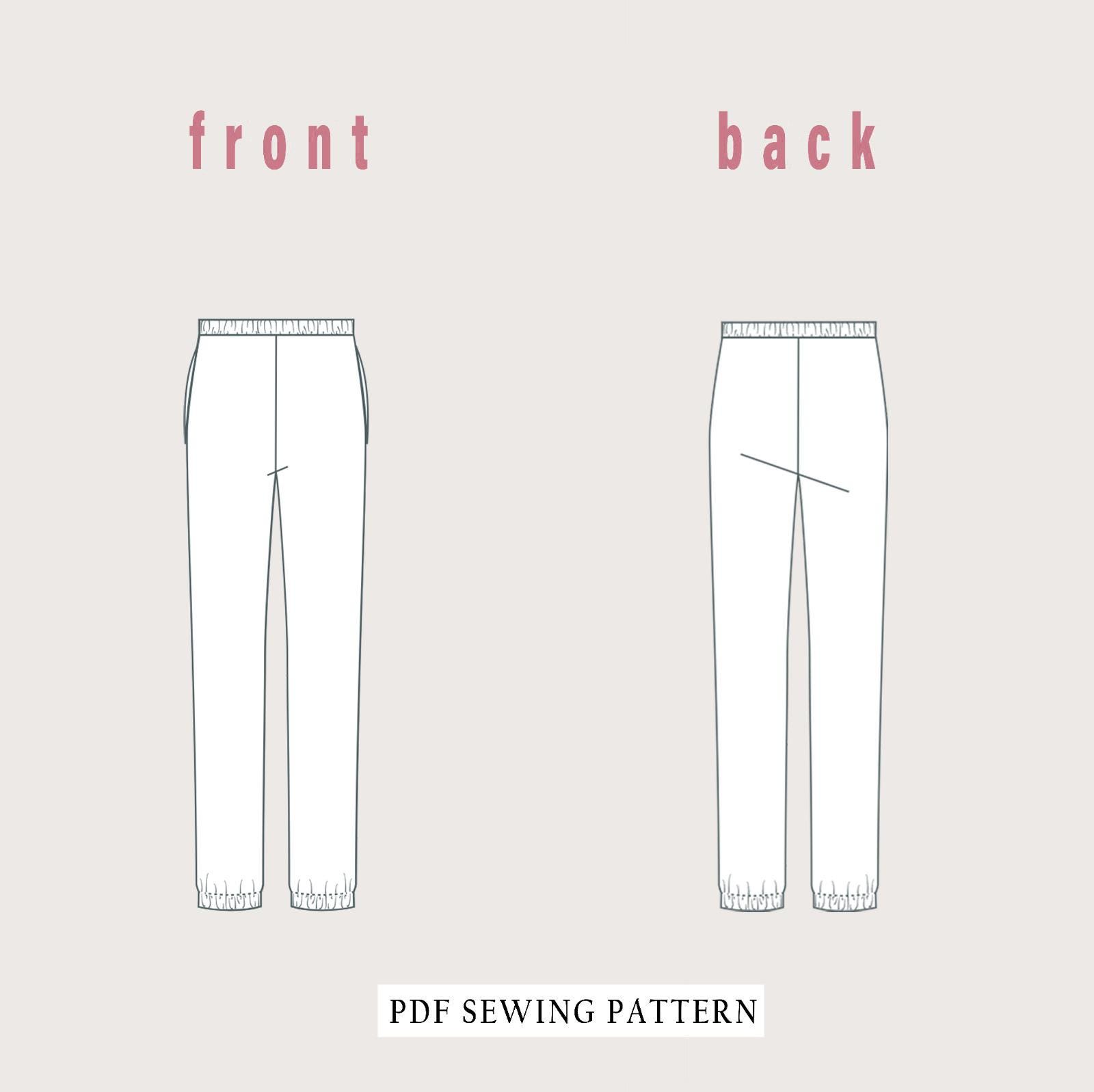 Men's Jogger Sewing Pattern: XS-5XL (PDF Pattern) - Etsy