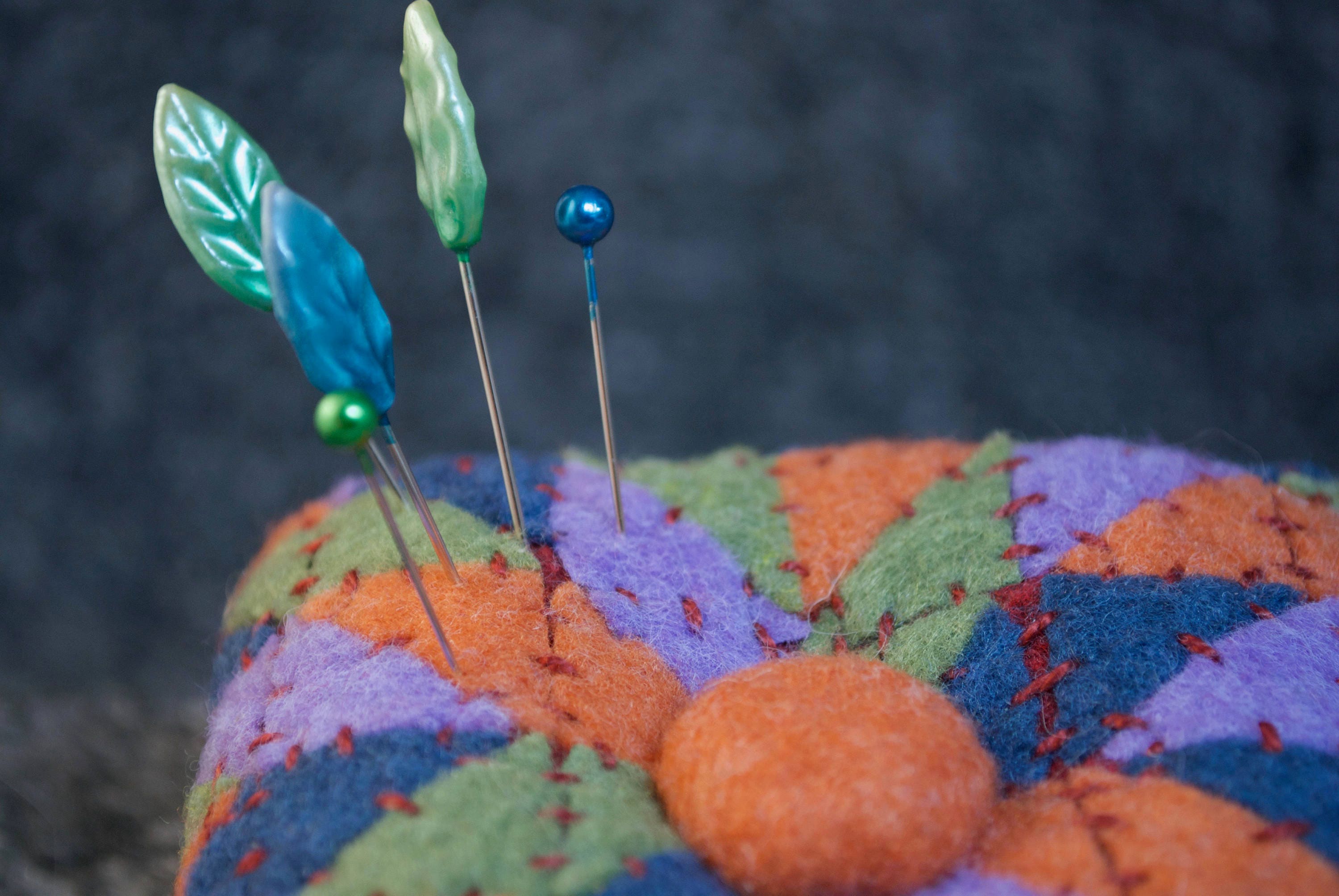 Made to order Quilter's Square Pincushion with Lace | Etsy