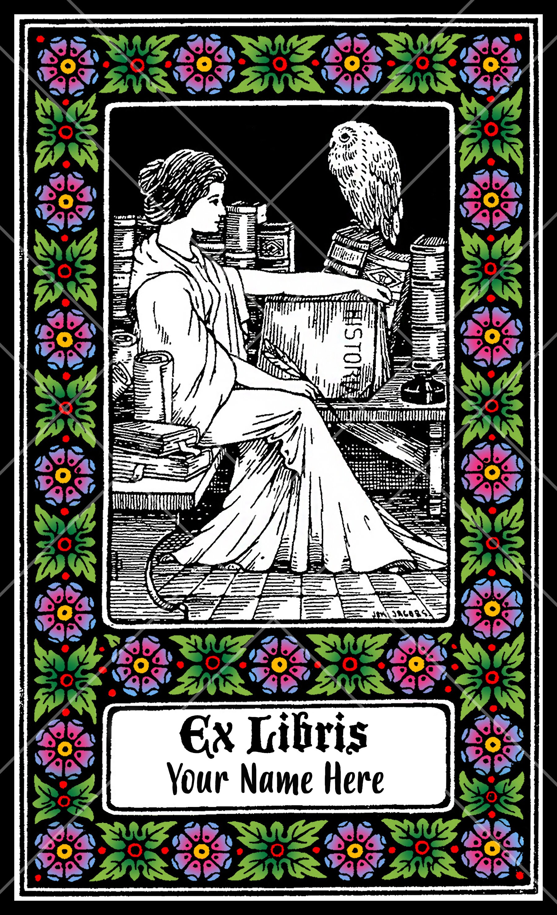 Made to Order 30 Personalized Custom Bookplate Ex Libris - Etsy