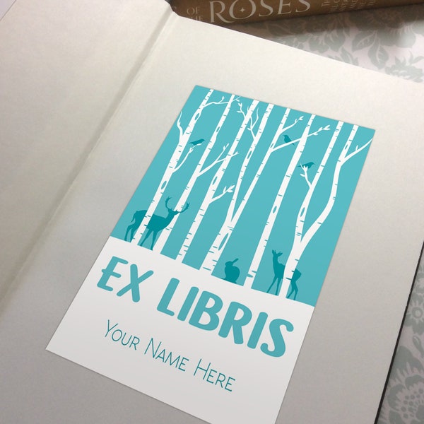 Ex Libris Bookplate in Color - Etsy