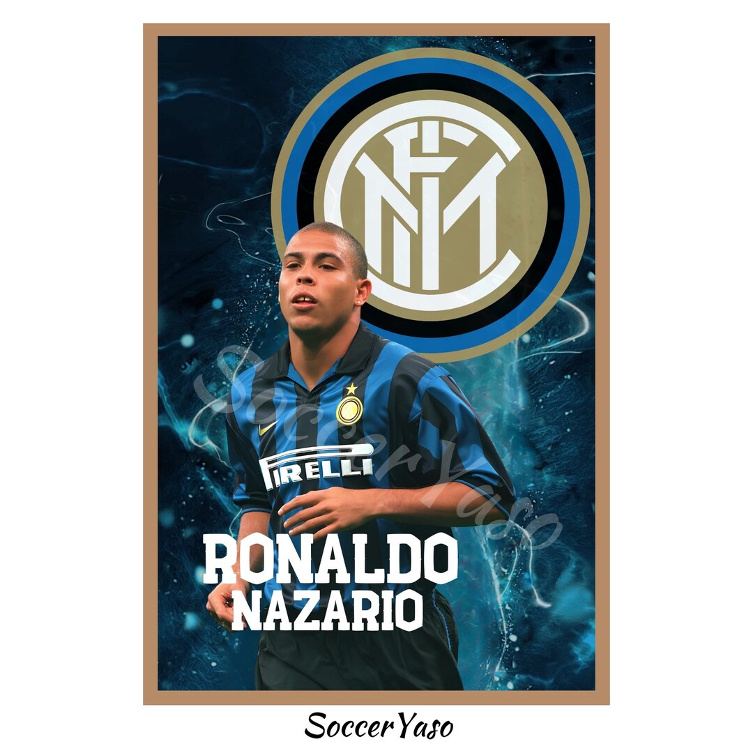 Ronaldo Nazario Printable Poster, Ronaldo Nazario Print, R9 Poster ...