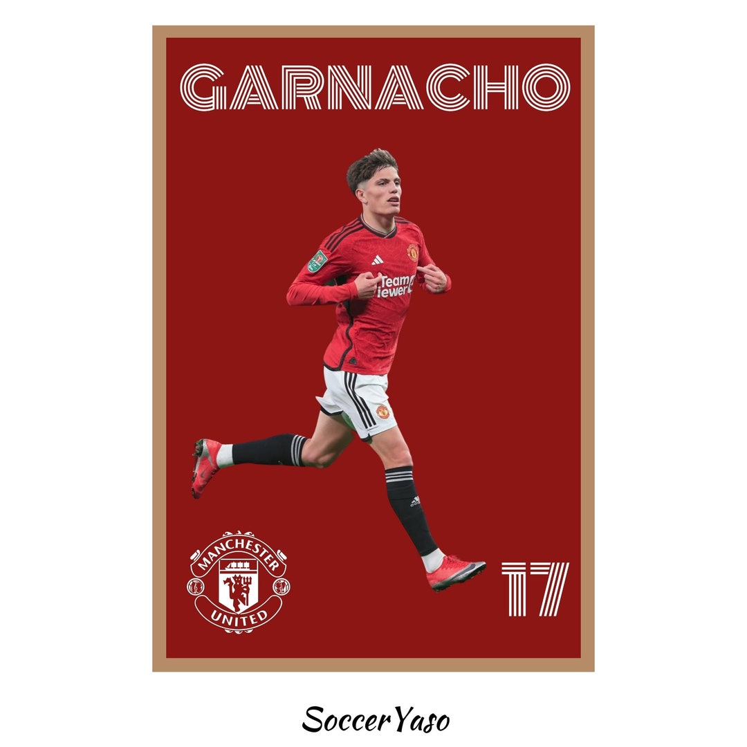 Alejandro Garnacho Digital Printable Poster, Alejandro Garnacho Print ...