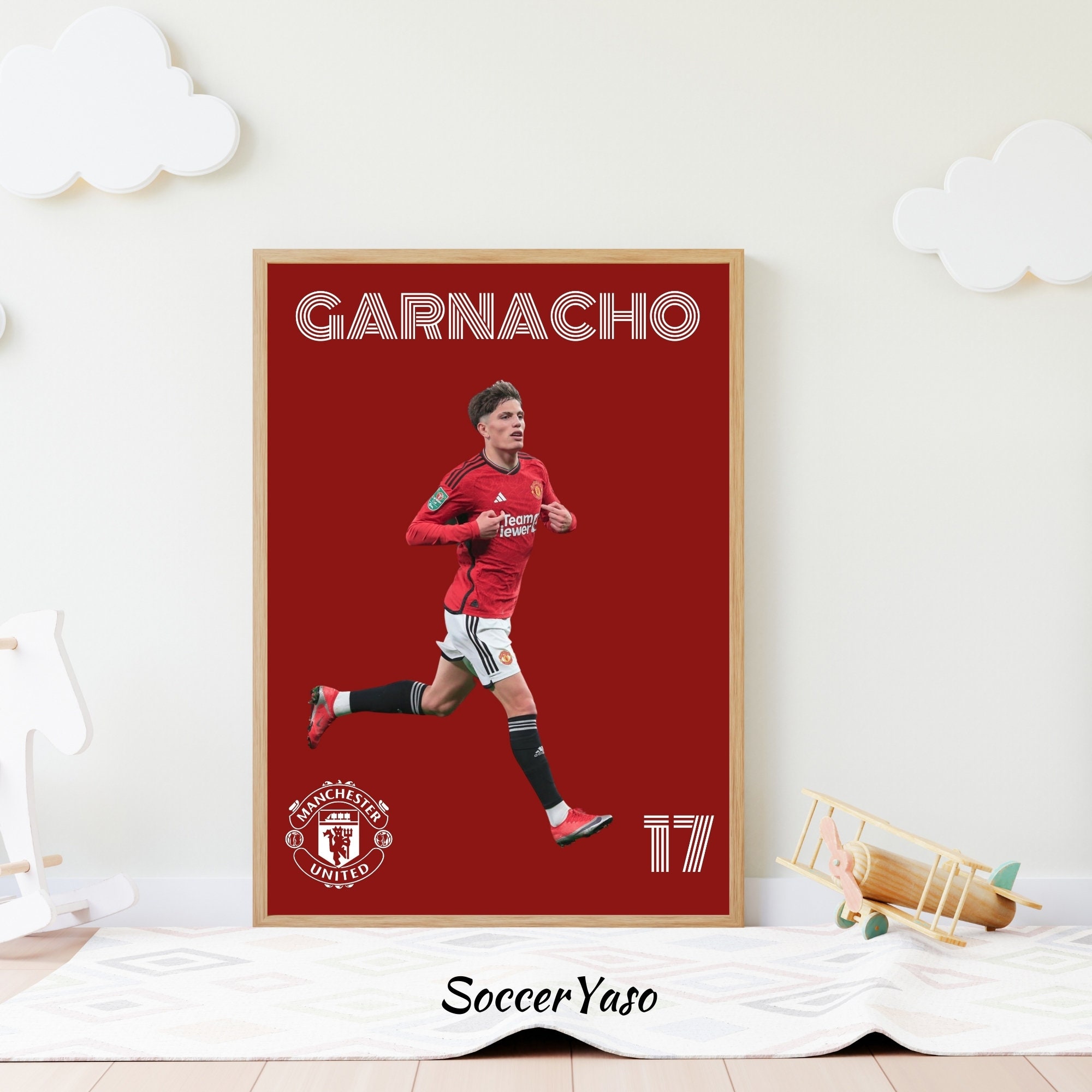 Alejandro Garnacho Digital Printable Poster, Alejandro Garnacho Print ...