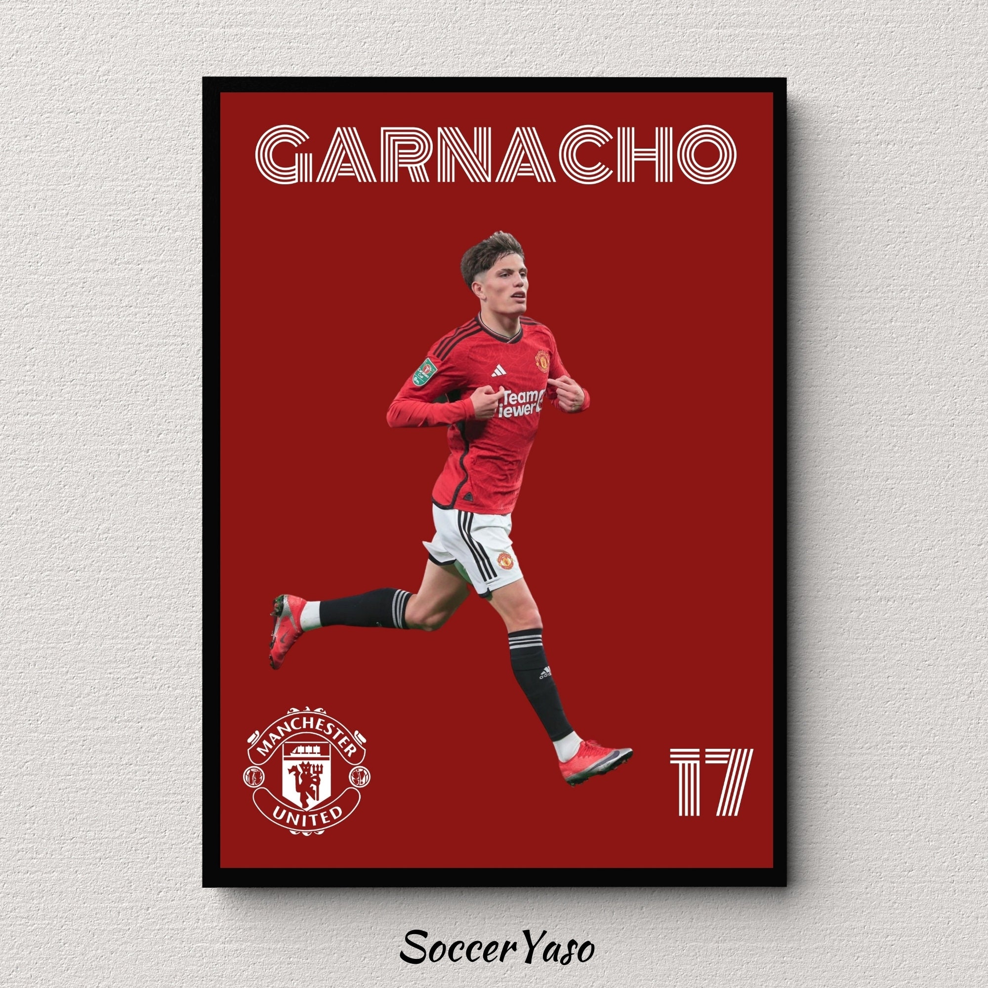 Alejandro Garnacho Digital Printable Poster, Alejandro Garnacho Print ...