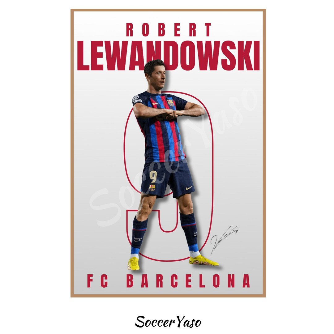 Robert Lewandowski Digital Printable Poster, Robert Lewandowski Print ...