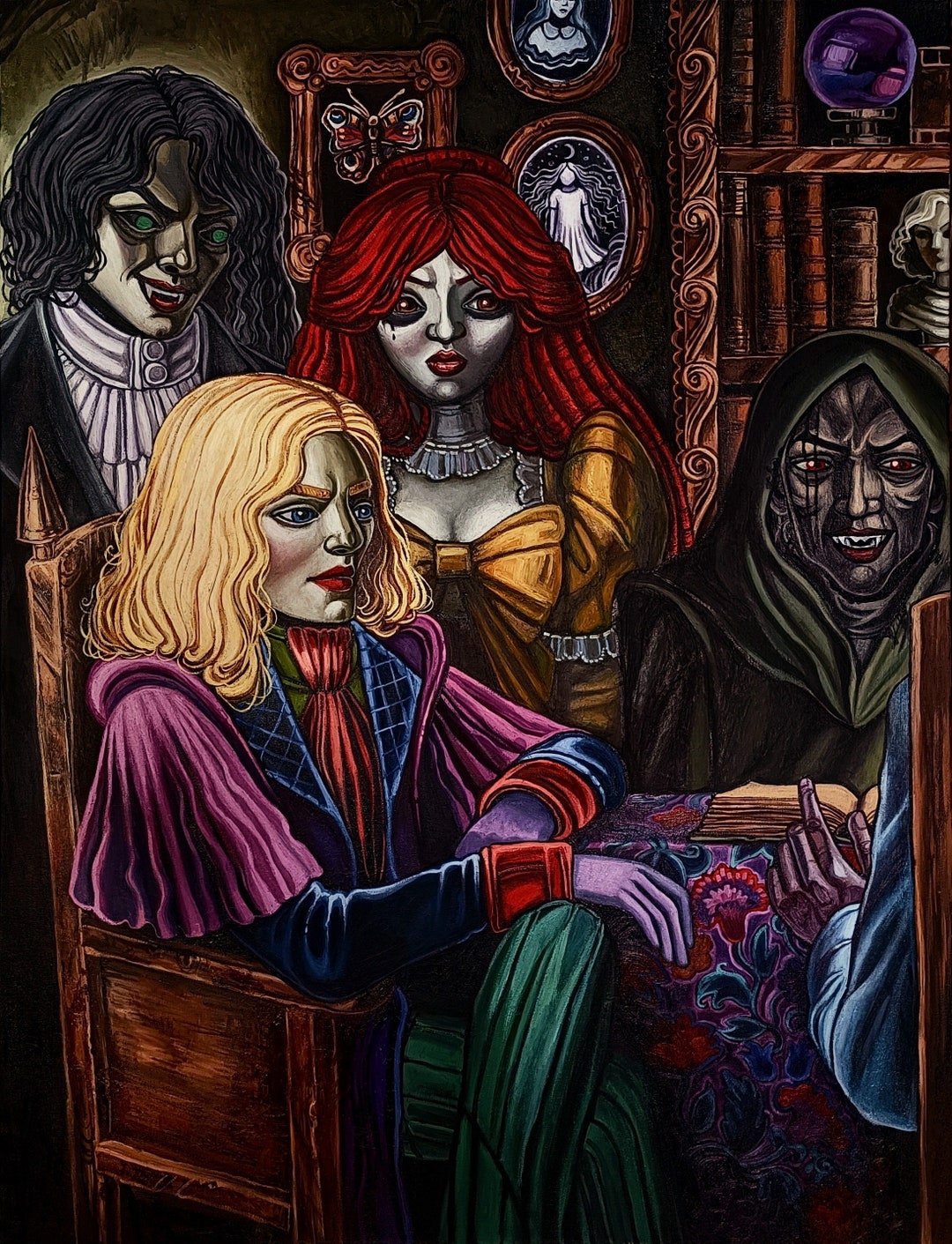 Oil Painting, Fantasy Art, "vampires’ - Etsy Australia