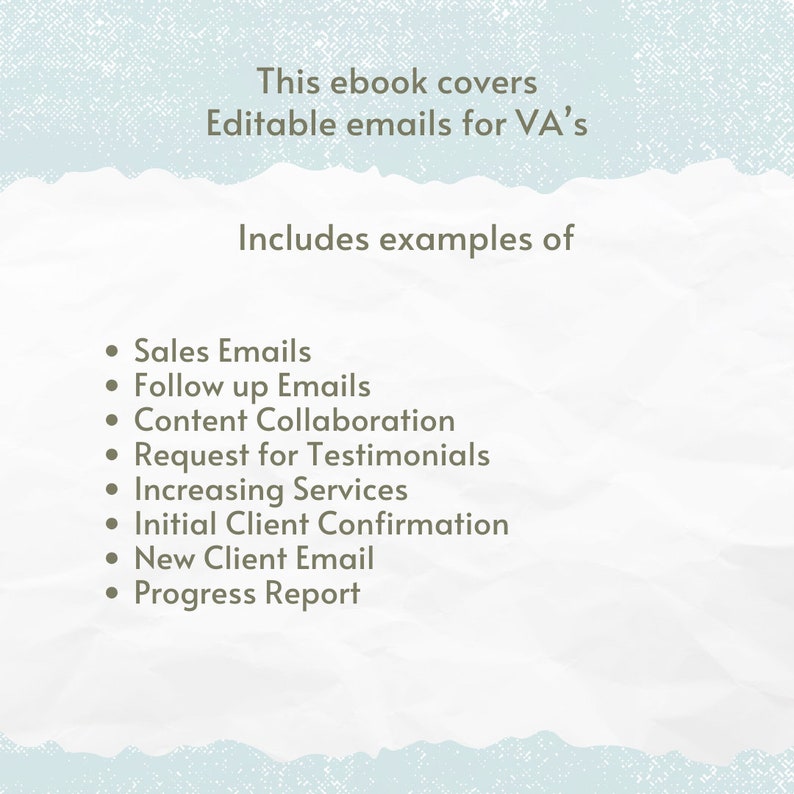 Virtual Assistant Email Templates - Etsy