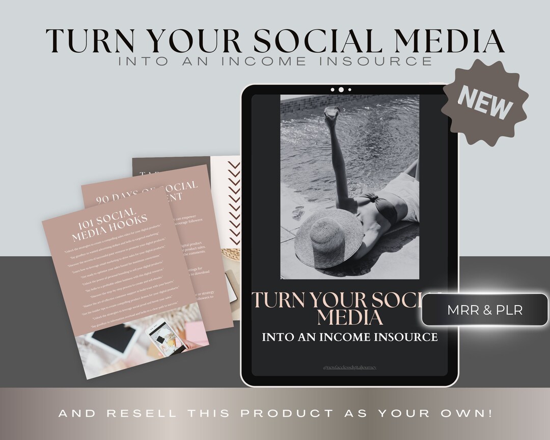 Turn Your Social Media Into an Income Source With MRR/PLR | Guide to ...
