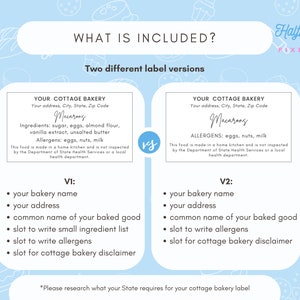 Canva Editable Simple Baked Goods Label for Cottage Bakeries, Home ...