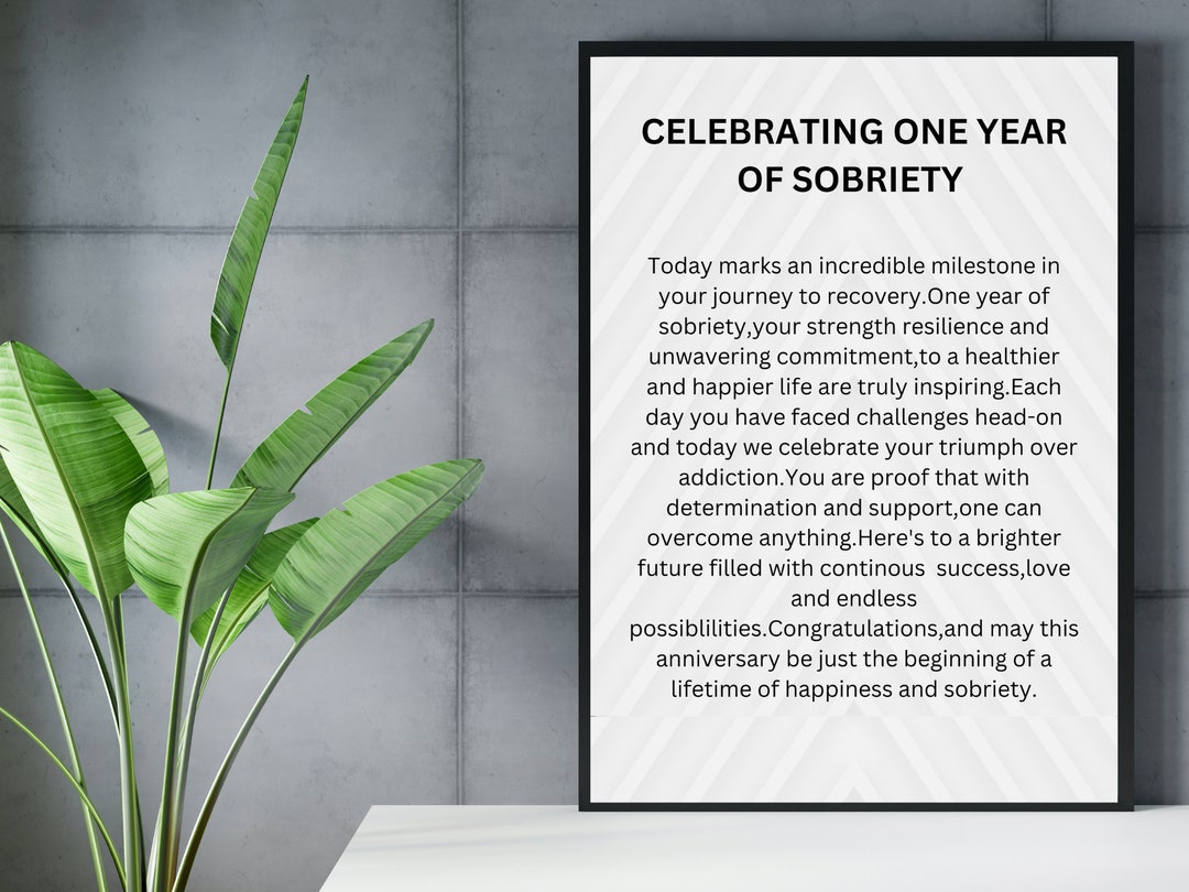 Digital Download Poster for Recovery Journey Motivational Wall Art ...