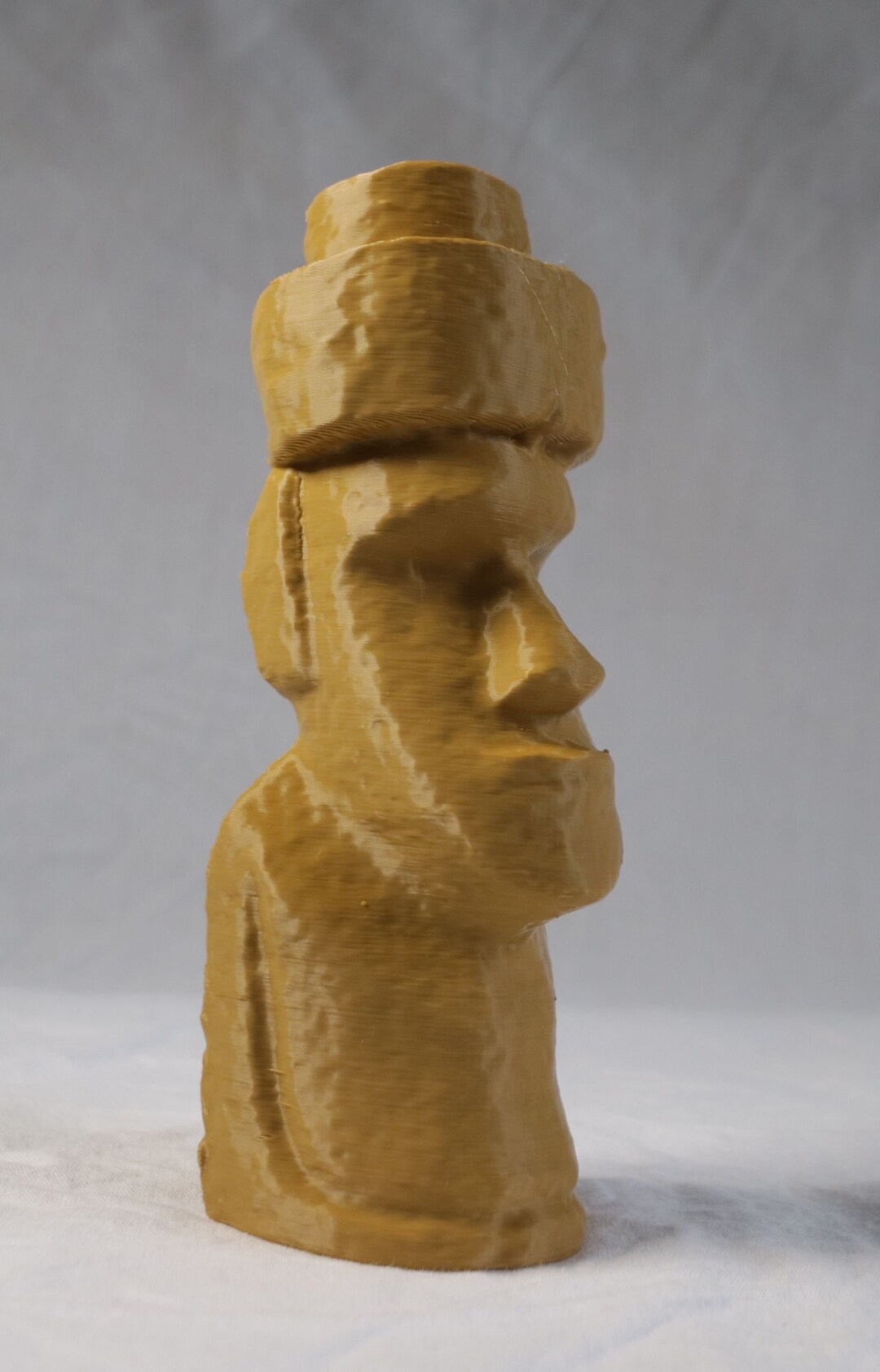 3D Print of a Moai From Easter Island 2 With Hat - Etsy