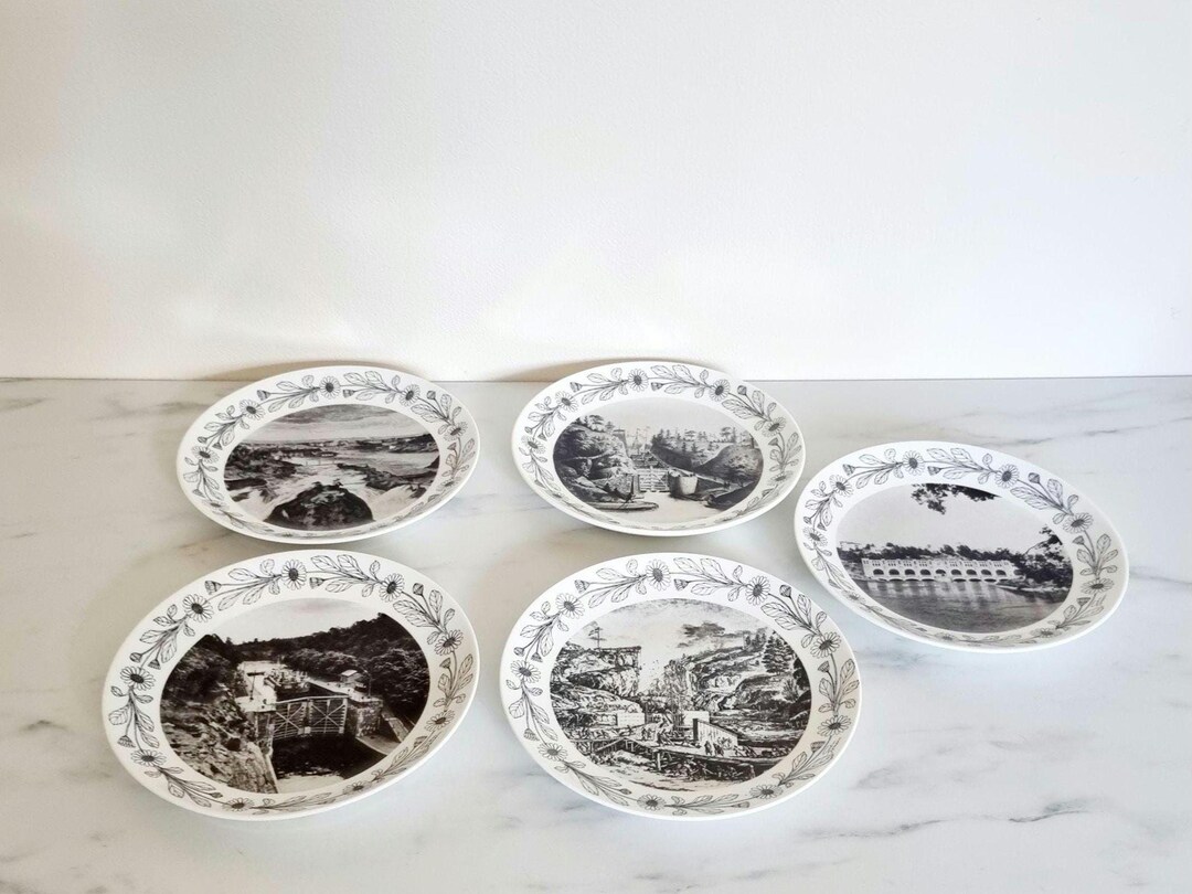 SWEDISH PLATES GUSTAVBERG History Plates of Sluice Trail and Power ...
