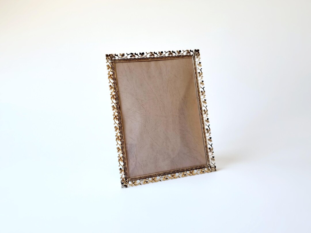 Antique Silver Metal Picture Frame: Swedish Floral Decor, 1900s ...