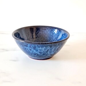 VINTAGE SCANDINAVIAN BOWL - Handmade Pottery in Blue Glaze With ...