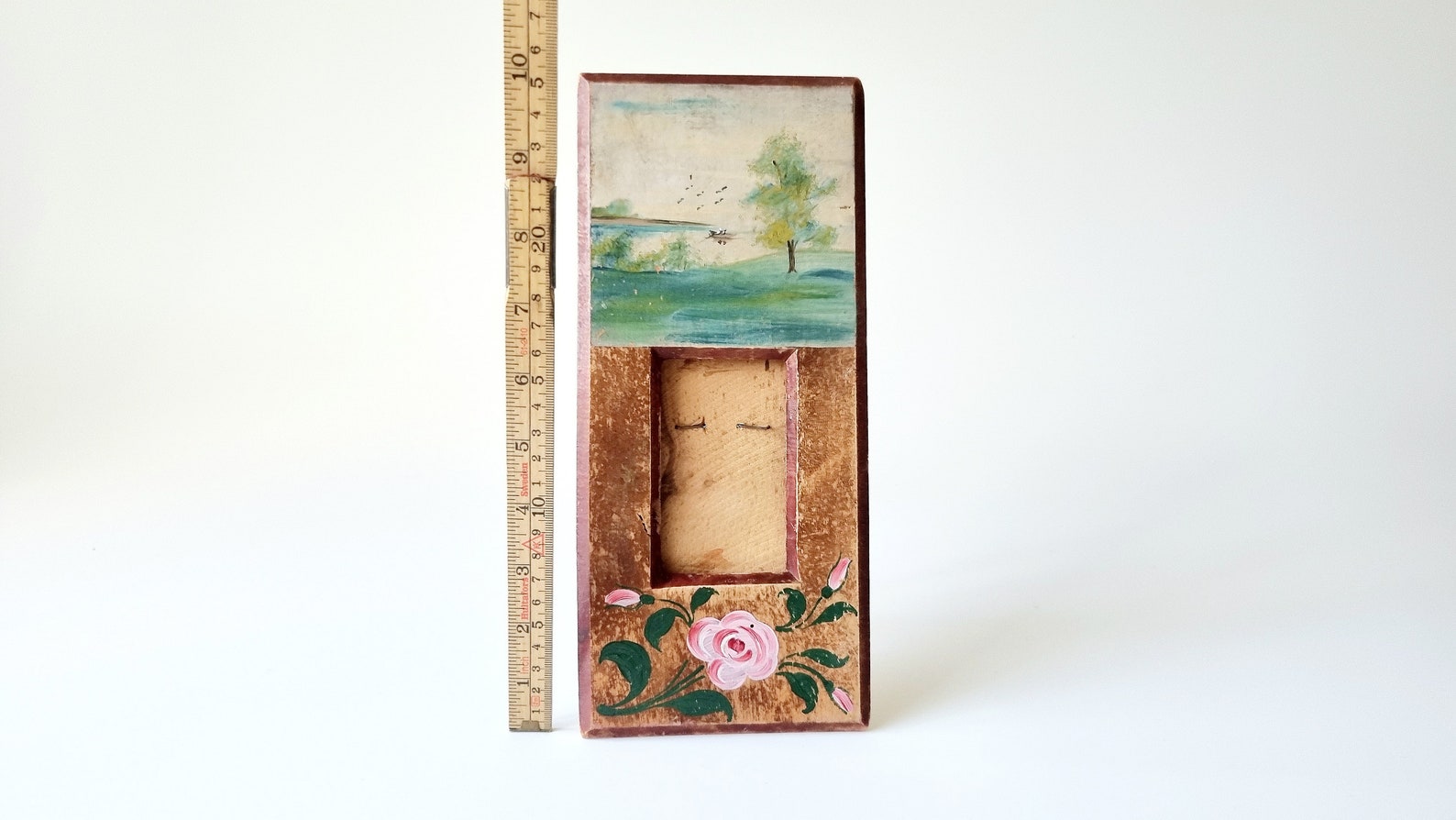 Vintage Picture Frame in Wood Handpainted Sweden - Etsy