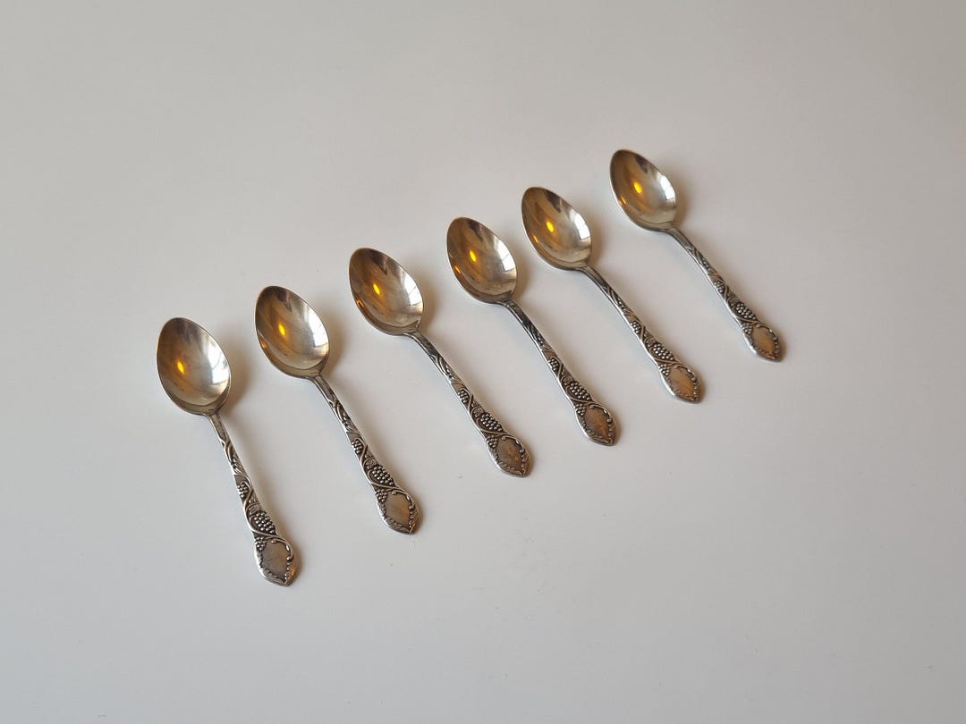 Antique NS Silver Spoons - Swedish Floral Design - Set of 6 - Etsy