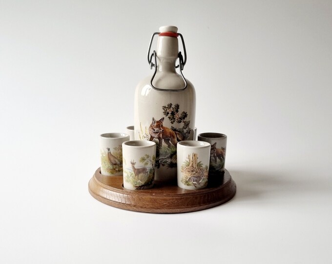 Set of 6 Hunting Cups With Bottle, WTK Germany Bioma Hunters Gift - Etsy